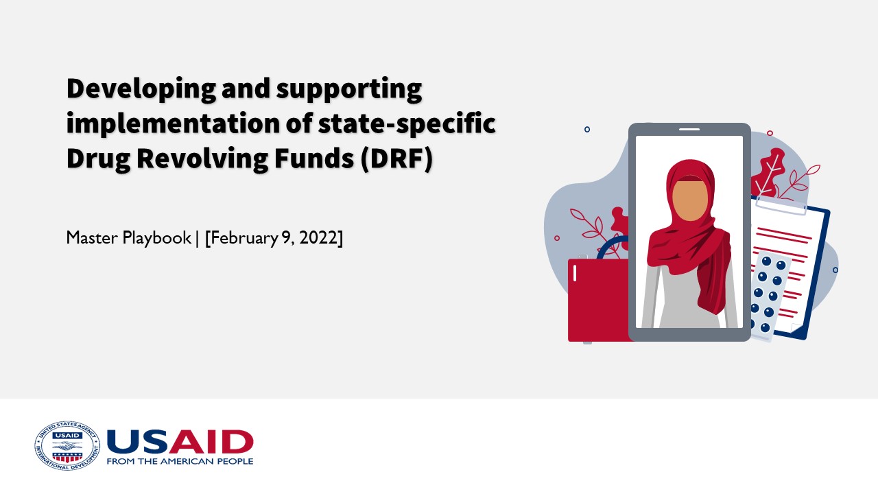 Drug Revolving Funds (DRF) Playbook | USAID Global Health Supply Chain ...